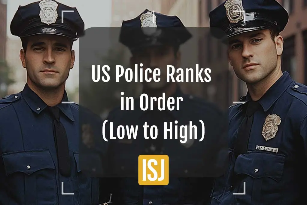 US Police Ranks in Order (Low to High)